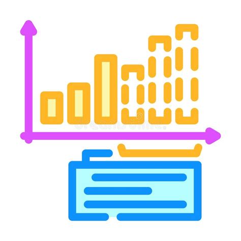 Forecasting Business Process Color Icon Vector Illustration Stock