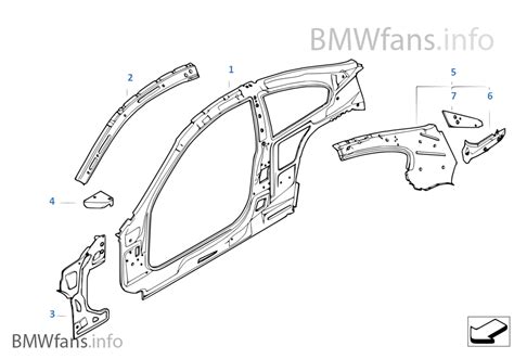 Single Components For Body Side Frame Bmw 6 E63 Lci 635d M57n2 Europe