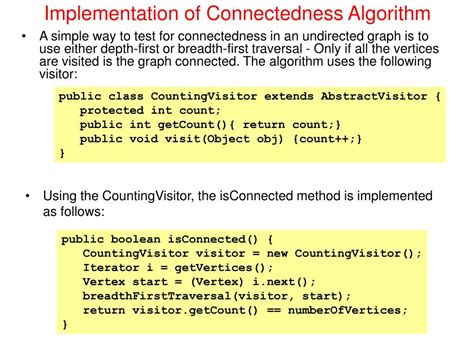 Ppt Testing For Connectedness And Cycles Powerpoint Presentation