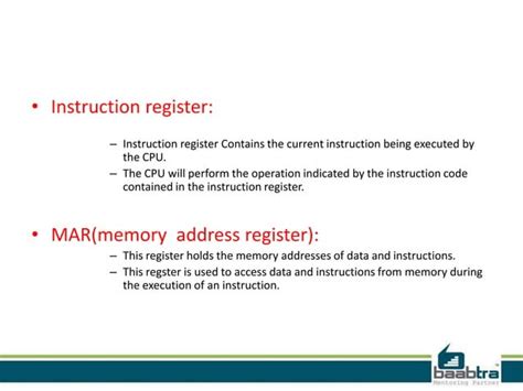 cpu and its execution of instruction pptx