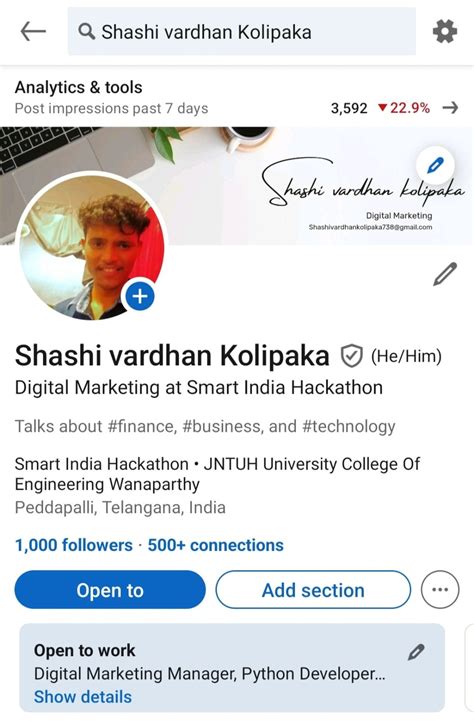 Shashi Vardhan Kolipaka On Linkedin Shashi Vardhan Kolipaka Posted On The Topic Linkedin