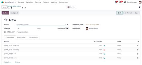 An Overview Of Multi BOM In Odoo Manufacturing