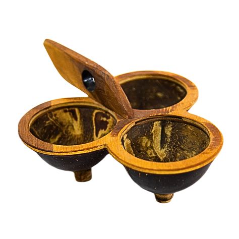 Coco Shell Kitchen Set Powder Bowl Poompuhar