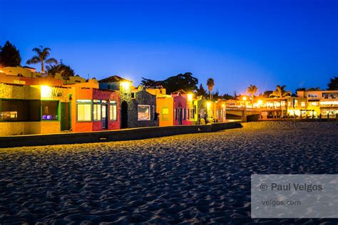 Capitola Poster Art Capitola Night Print Venetian Hotel California