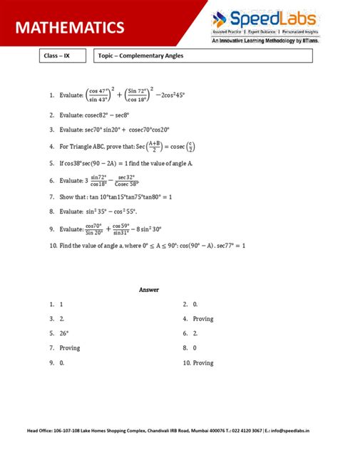Complementary Angles Important Qs Important Questions 0f85aafc E0ea Complementary Angles Important Qs Important Questions 0f85aafc E0ea
