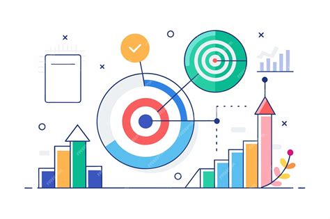 Premium Vector Diagram Displaying Arrows Pointing Towards A Target Target Data Analysis Chart