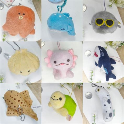 Jual Seri Ocean Amuse Yell Qualia Keychain Plush Japan Shopee Indonesia
