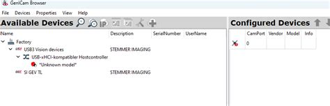 Unable To Open Device Of Usb3 Vision Device General Questions