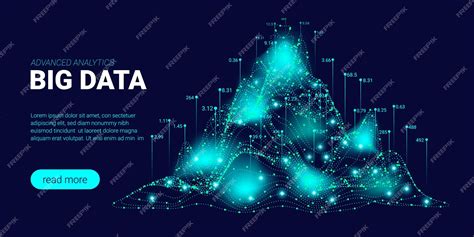 Premium Vector Big Data Flow Analytics Visualization