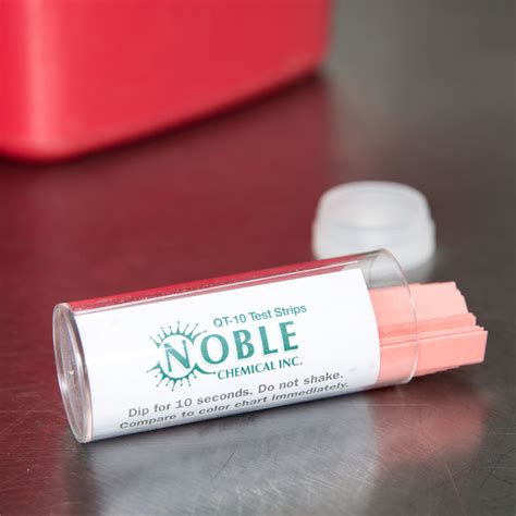 Noble Chemical Qt 10 Quaternary Test Strips 100 Count Vial
