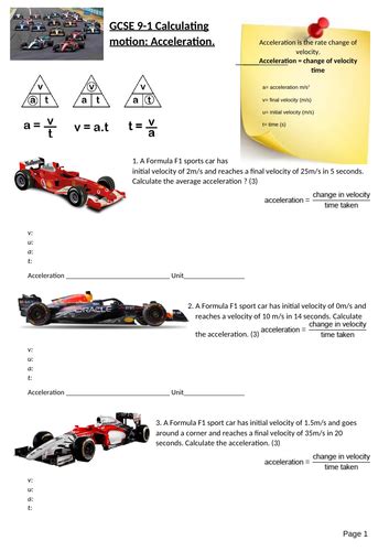 Acceleration Teaching Resources