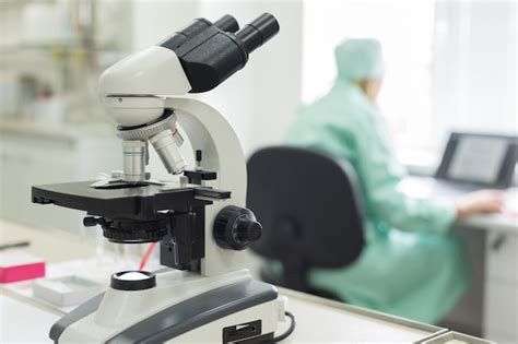 Premium Photo Microscope In The Laboratory