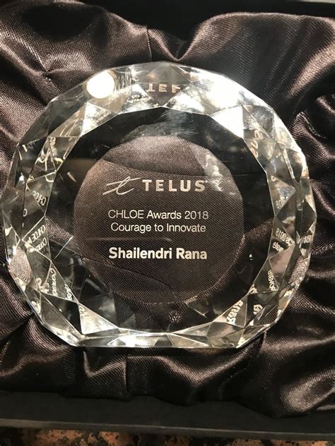 Shailendri Rana On Linkedin Chloeaward2018 Innovate Award