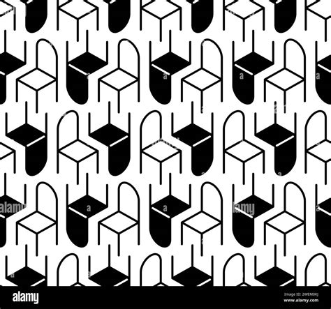 Chair Pattern Seamless Office Chairs Background Stock Vector Image And Art Alamy