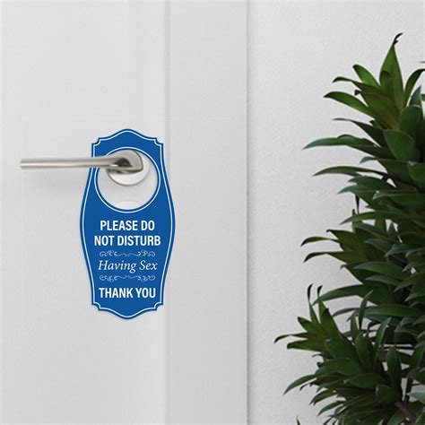 Signs ByLITA Please Do Not Disturb Having Sex Thank You Door Hanger EBay