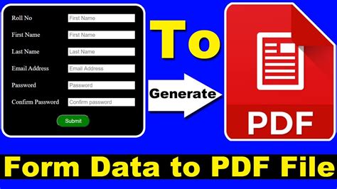 How To Generate Dynamic PDF File From HTML PHP Form In Hindi Urdu