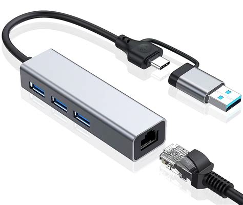 USB To Ethernet Adapter VIENON USB 3 0 Hub With 1 Gigabit RJ45 Ethernet Port Network USB Network