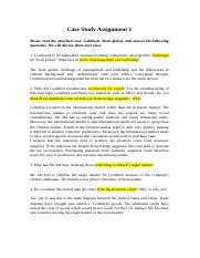 IBM Case 1 Docx Case Study Assignment 1 Please Read The Attached Case Goldmyk Born Global
