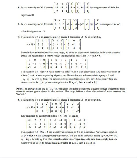 SOLUTION Linear Algebra Eigenvalues And Eigenvectors Notes Studypool