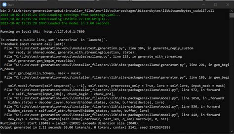 Latest Updates 2023 10 02 Break Chat History And Exllama · Issue