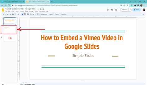 How To Embed Vimeo Into Google Slides In Ways