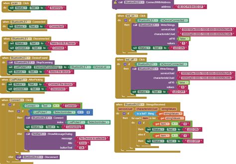 Controlling Leds From My Phone Via Bluetoothle Mit App Inventor Help