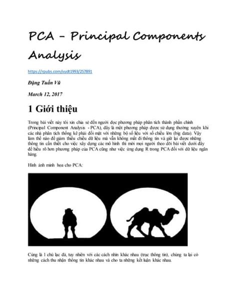 Pca Principal Componentsanalysis Docx
