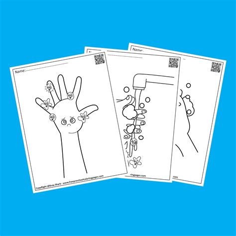 Hand Washing Coloring Pages For Kindergarten [2025]
