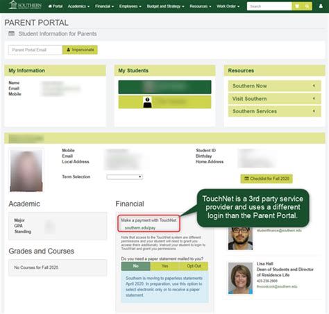 Helpdesk X2707 TouchNet Vs Parent Portal Knowledge Base