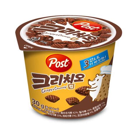 포스트 크리치오 컵시리얼 30g ㅣ롯데마트 제타 최상의 신선 식품과 다양한 간편식을 롯데마트 제타에서 만나보세요