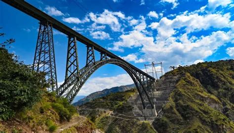 Chenab Rail Bridge The Worlds Highest Railway Bridge Kashmir