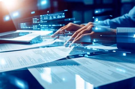 Premium Photo Data Analysis Of Document Ai Artificial Intelligence Process