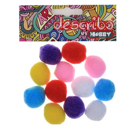 Pom Poms Describo 50mm 12 Pieces Package