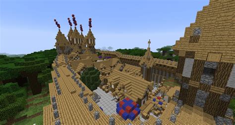 [medieval] Redstone Network Server Spawn Town Minecraft Map