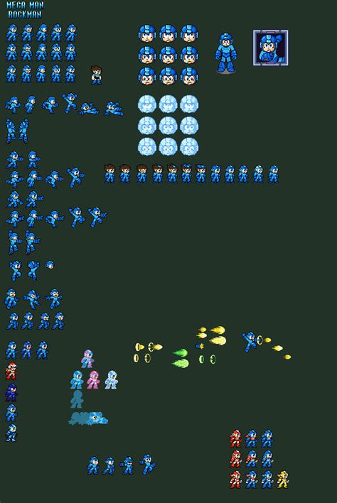 8 Bit Mega Manrockman Custom Sprites Ver 2 By Universalfoxes On