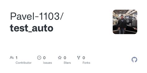 Github Pavel 1103testauto