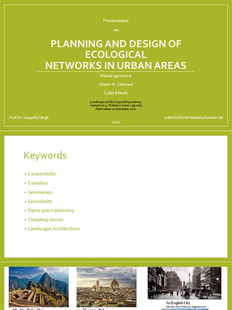 Planning And Design Of Urban Ecology Manisha Kumari Sah Pdf Green Infrastructure Earth