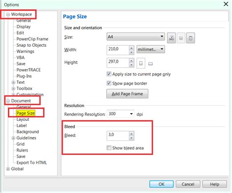 Is There Any Way To Have Corel Draw Remember The Bleed Limit Coreldraw X7 Coreldraw