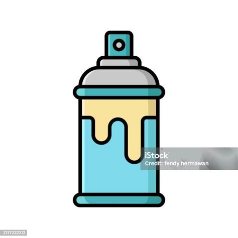 스프레이 페인트 아이콘 벡터 디자인 템플릿 간단하고 깨끗합니다 Yarn Bombing에 대한 스톡 벡터 아트 및 기타 이미지 Yarn Bombing 개념 개체 그룹