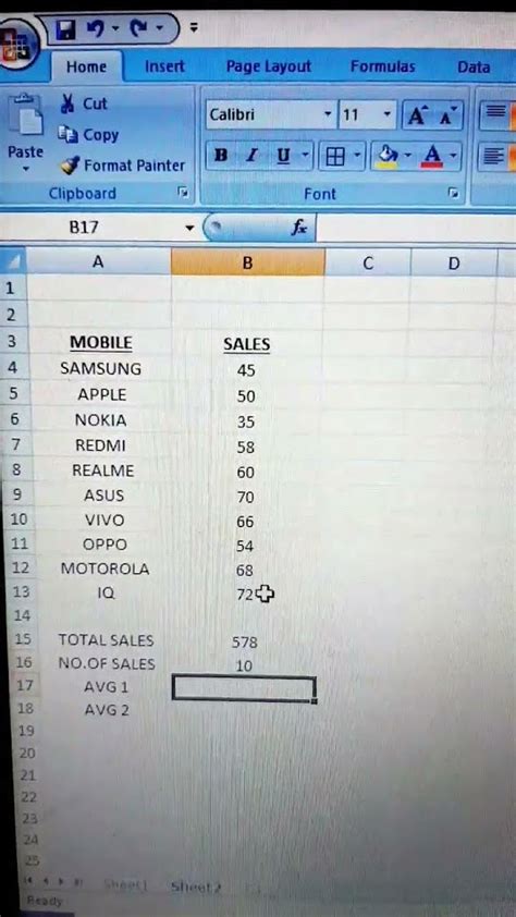 How To Calculate Averageshortcut Trick To Calculate Average Excel Exceltips Exceltutorial