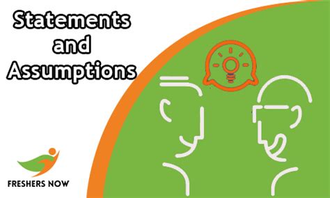 Statements And Assumptions Quiz Reasoning Questions And Answers FreshersNow Com