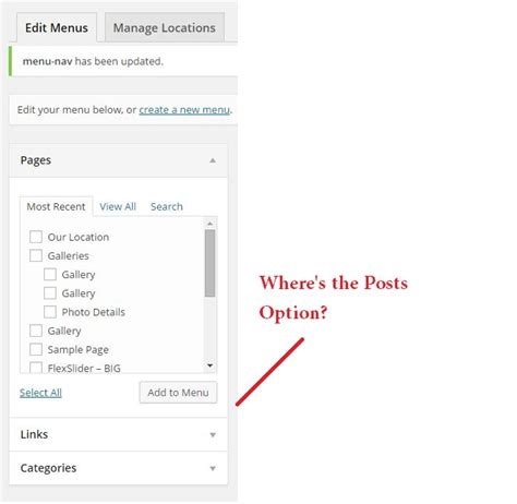 How To Add Posts To Custom Menu In Wordpress Techglimpse