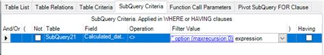 maximum recursion 100 has been exhausted before statement completion