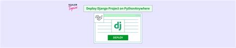 How To Deploy Django Project On Pythonanywhere Scaler Topics
