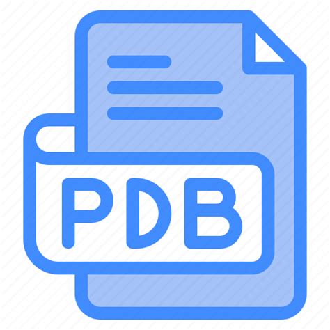 Pdb File Type Format Extension Document Icon Download On Iconfinder