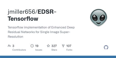 Github Jmiller Edsr Tensorflow Tensorflow Implementation Of Enhanced Deep Residual