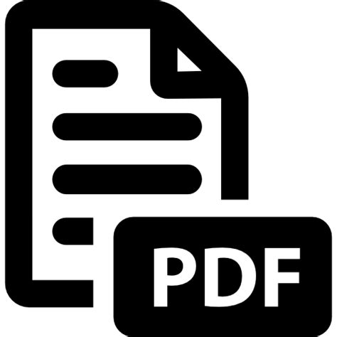 Pdf File Symbol Free Interface Icons