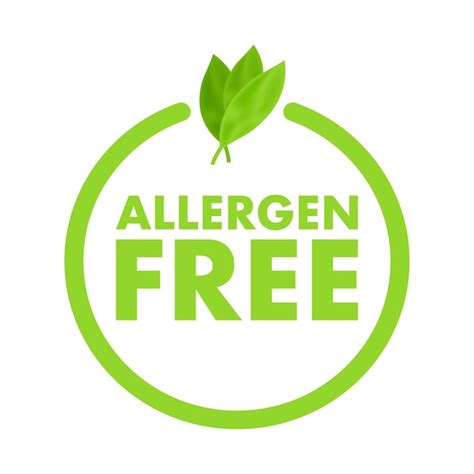 Premium Vector Allergen Free Stamp Allergen Free Round Ribbon Label