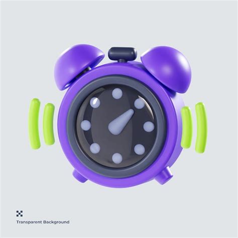 알람 시계 3d 아이콘 프리미엄 Psd 파일