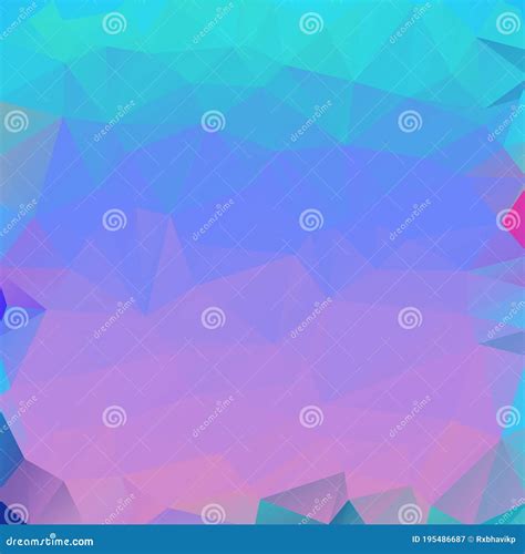 Light Blue Abstract Low Poly Geometric Gradient Polygonal Background Vector Illustration Stock